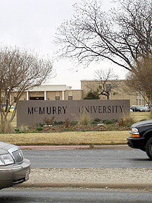 City of Abilene, TX and McMurry University Campus